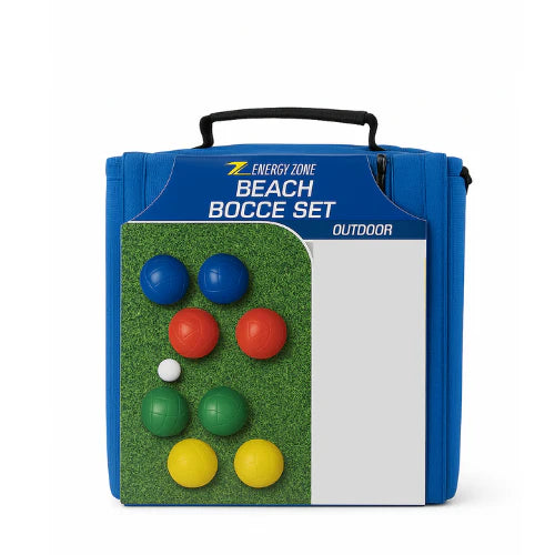 Energy Zone Beach Bocce Set – 8 Ball Outdoor Bocce Game with Carry Bag ...